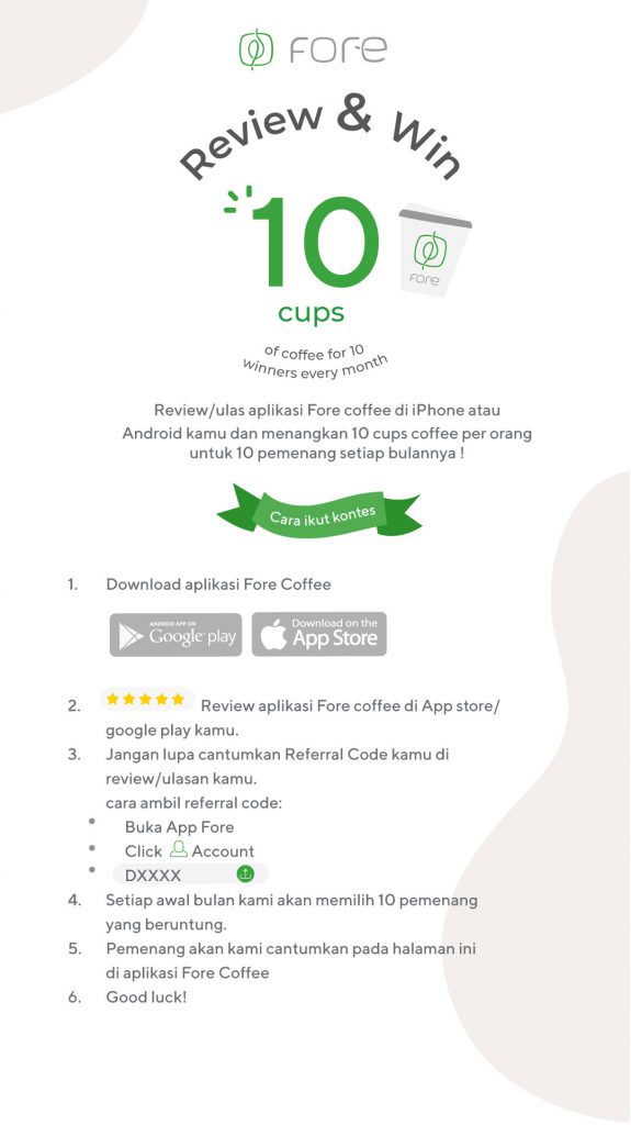 Review and Win Maret