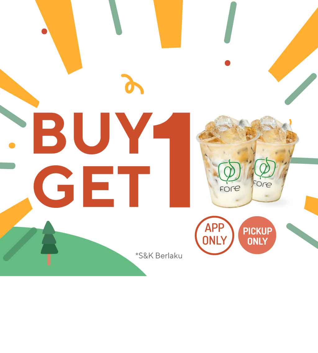 BUY 1 GET 1 SHAKE-SHAKE LATTE - Fore Coffee